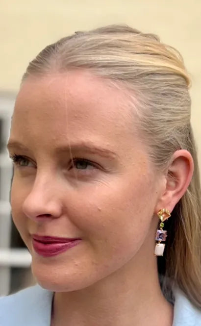 Jessica Crystal Earrings – Zoe Clare Leura Village
