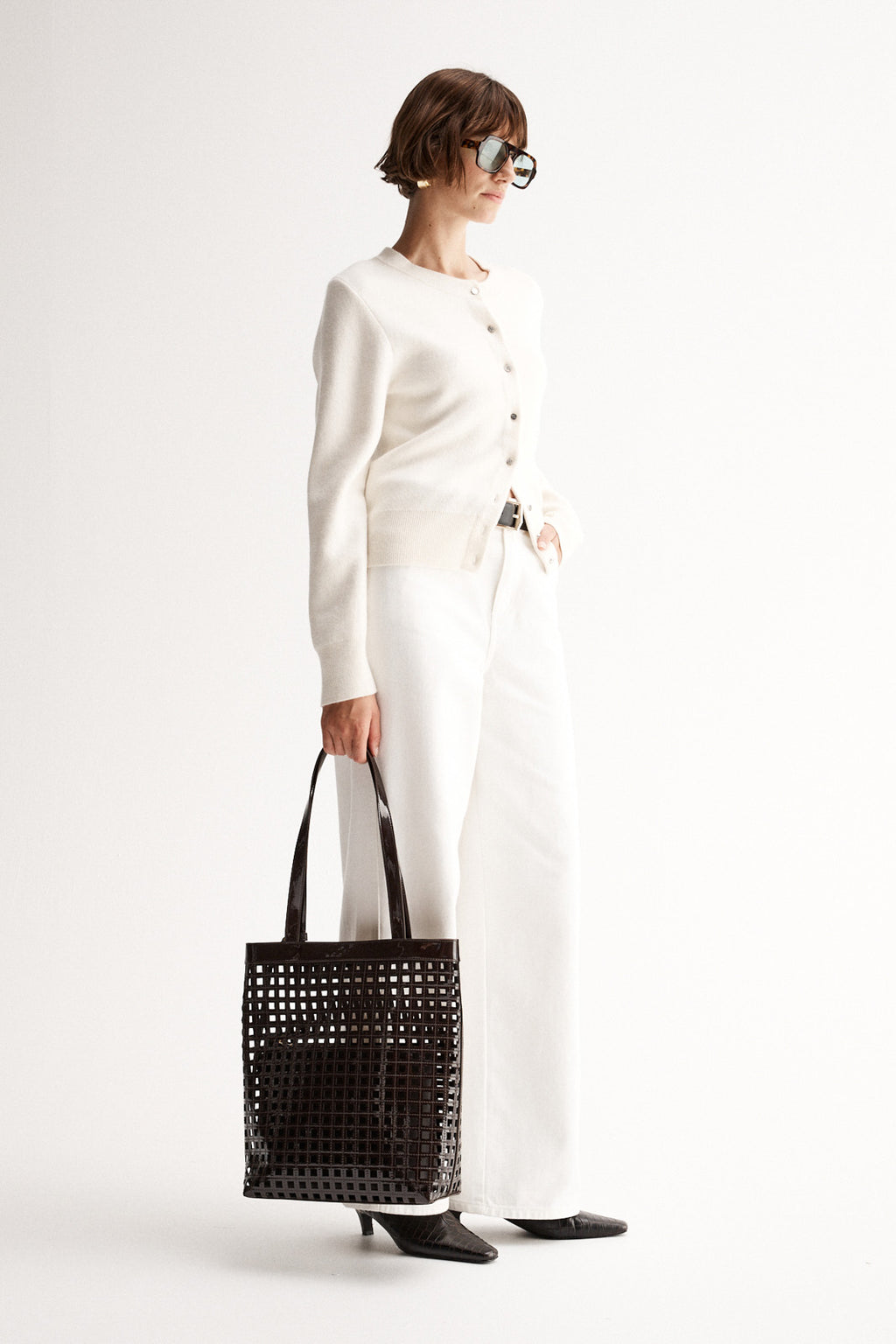 Elka - Sascha Cardigan - White – Zoe Clare Leura Village