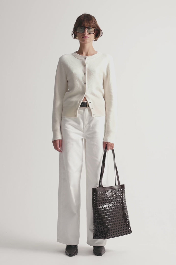 Elka - Sascha Cardigan - White – Zoe Clare Leura Village